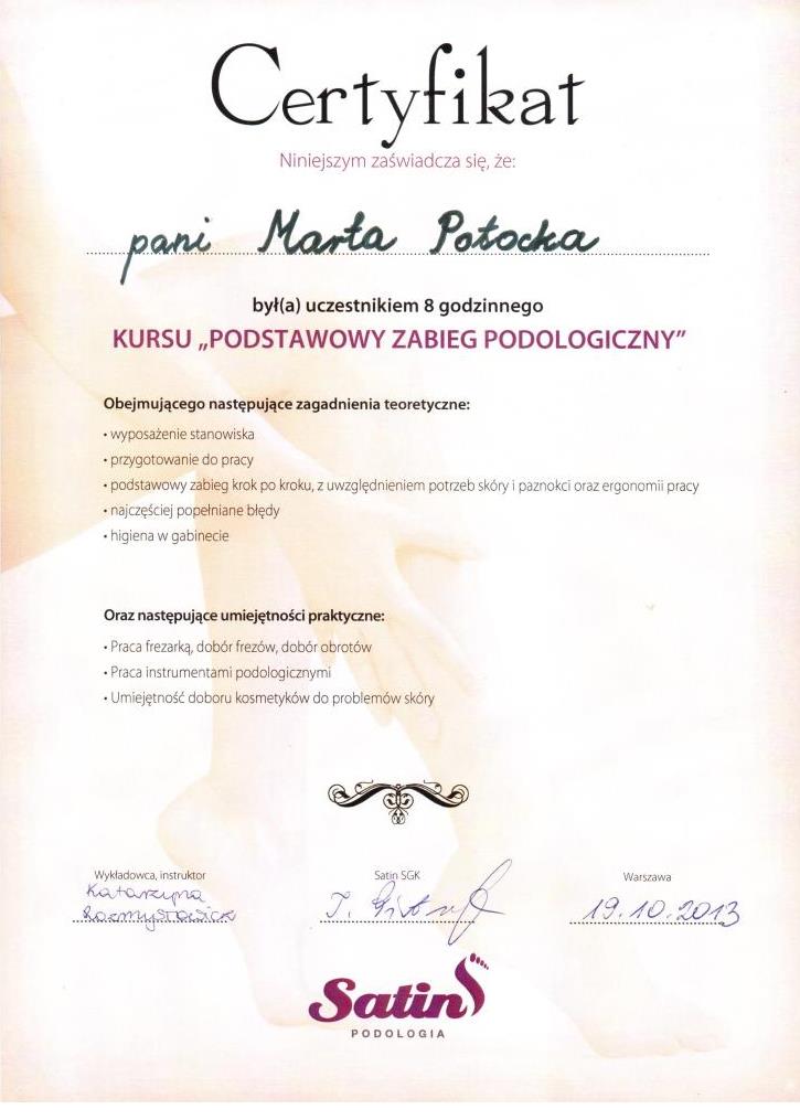 O nas – GABINET KOSMETOLOGICZNY MARTA POTOCKA